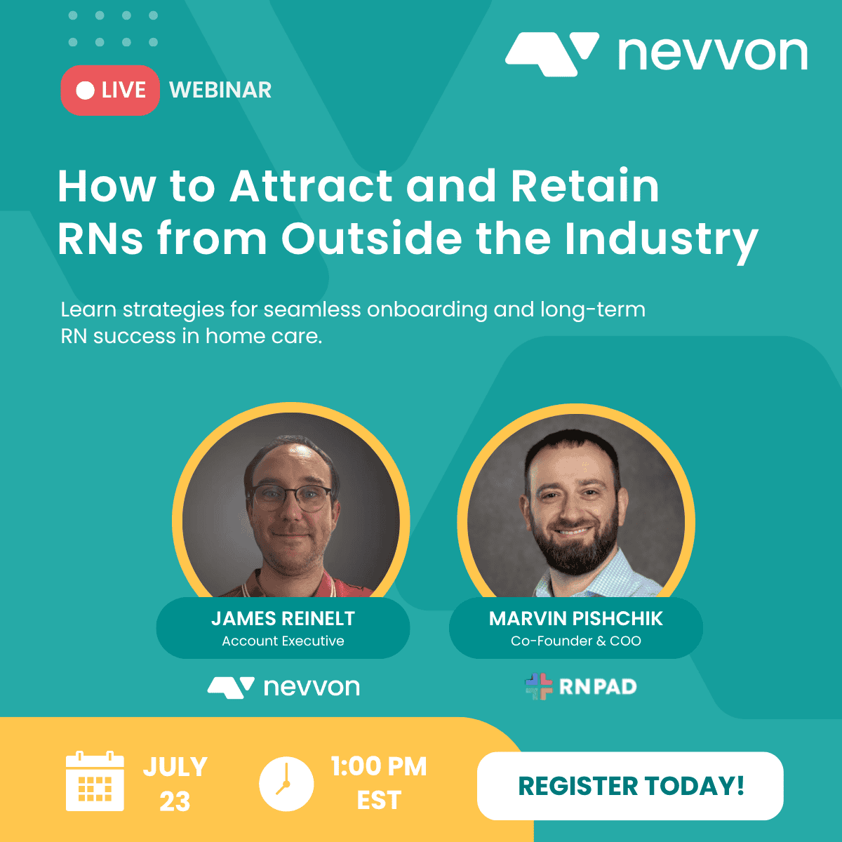 Nevvon Webinars Topics: Retention | Recruitment | EVV | GUIDE